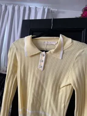 A Beautiful Soul | Sweaters | Preppy Light Yellow Top | Poshmark